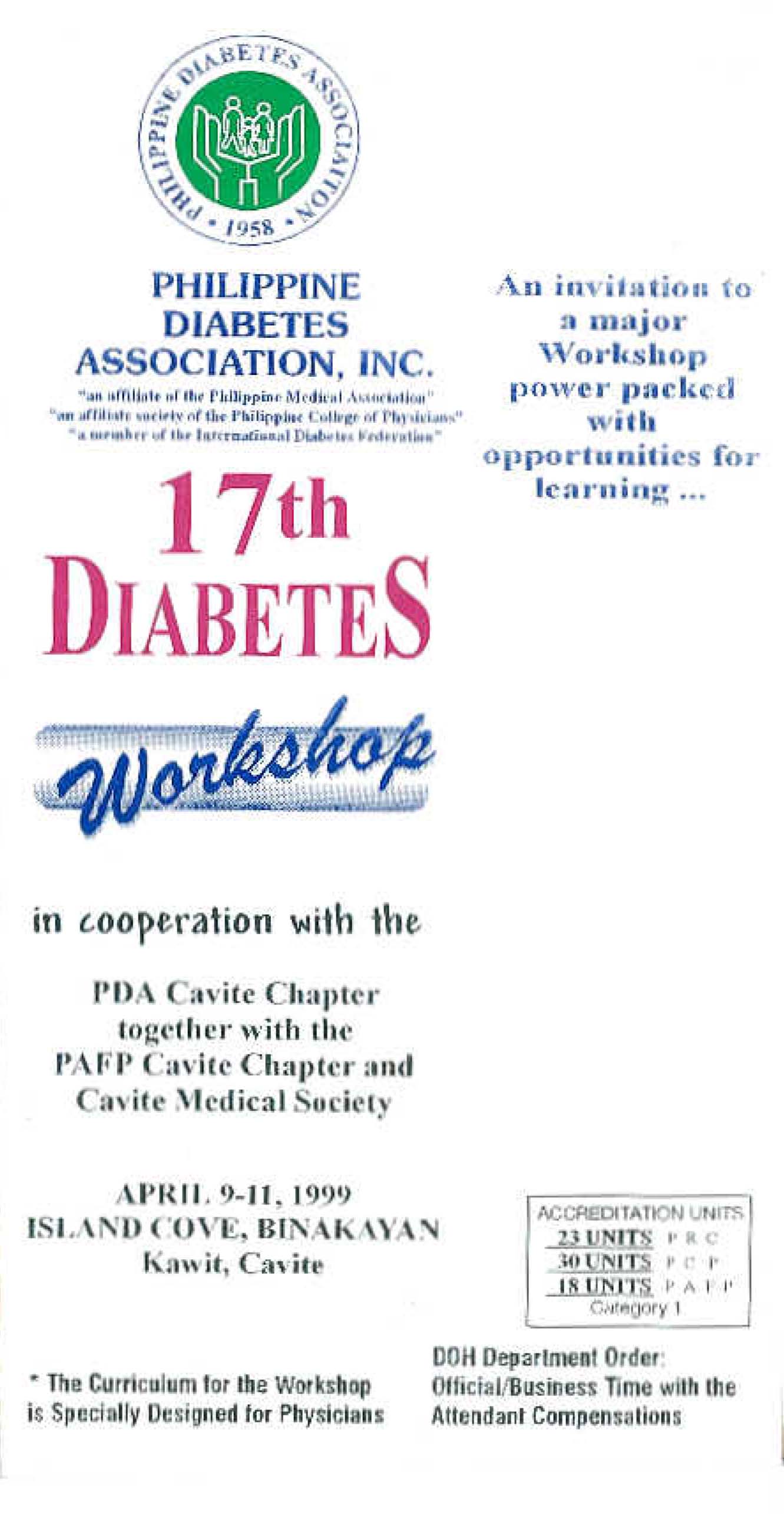 Workshops - Diabetes Philippines Inc.