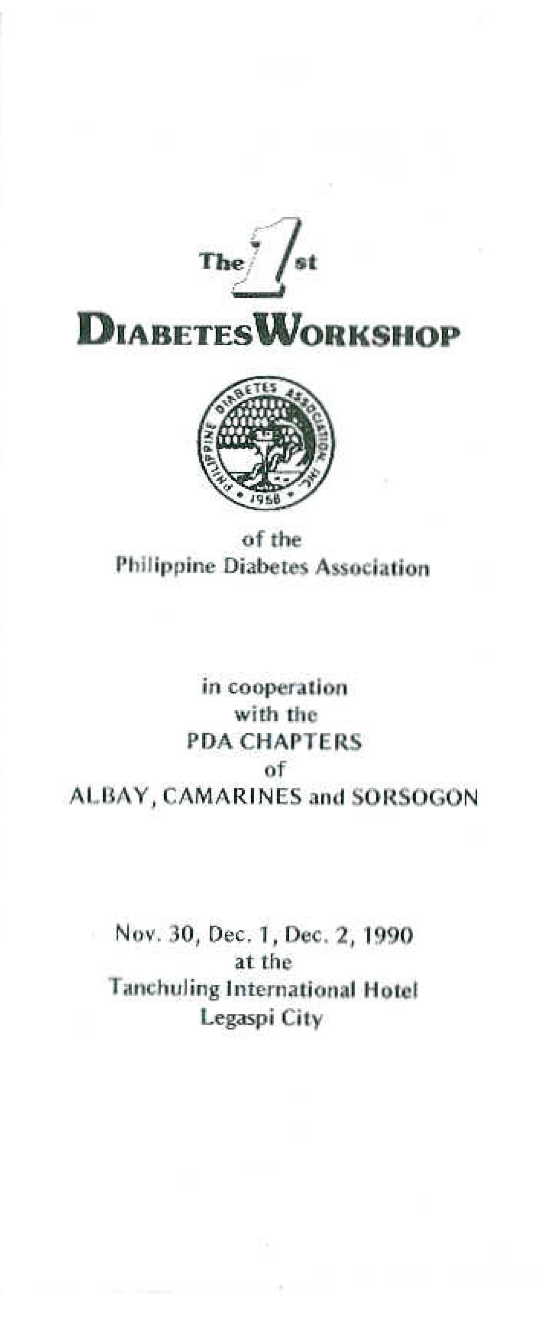 Workshops - Diabetes Philippines Inc.